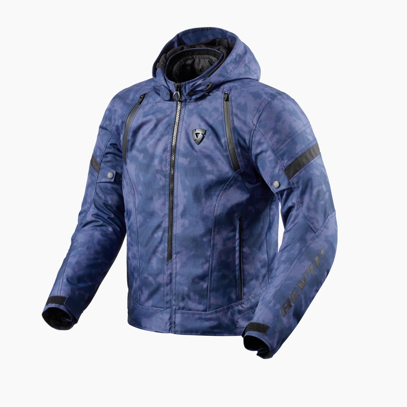 Revit Flare 3 H2O motorkerékpár kabát camo kék | Motozem.hu